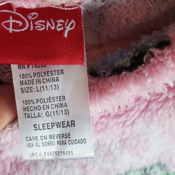 Disney | Intimates & Sleepwear | Disneys Tinkerbell Pinkgreen Fuzzy ...
